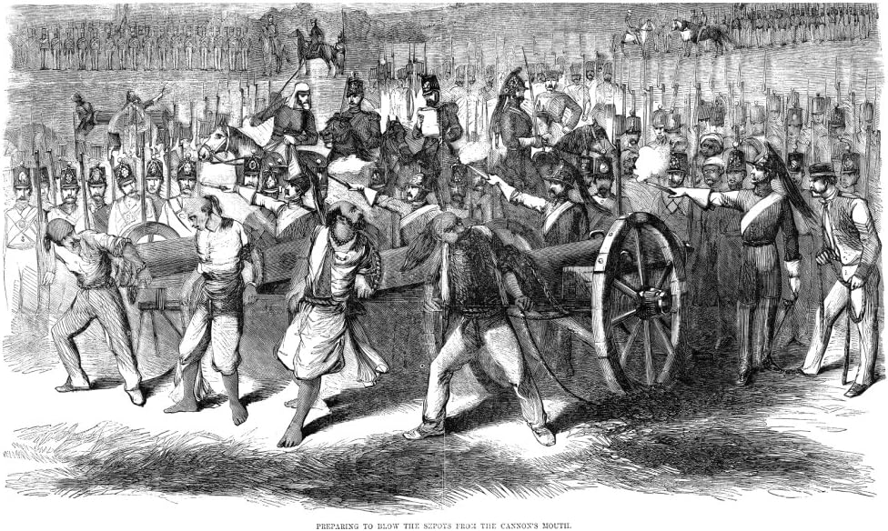 Amazon.com: India Sepoy Rebellion 1857 Nmutinous Sepoys Being Executed ...