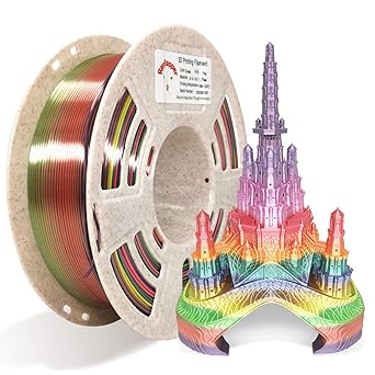 Review RepRapper Rainbow Silk PLA Filament 1.75 mm (± 0.03 mm) 1kg(2 ...