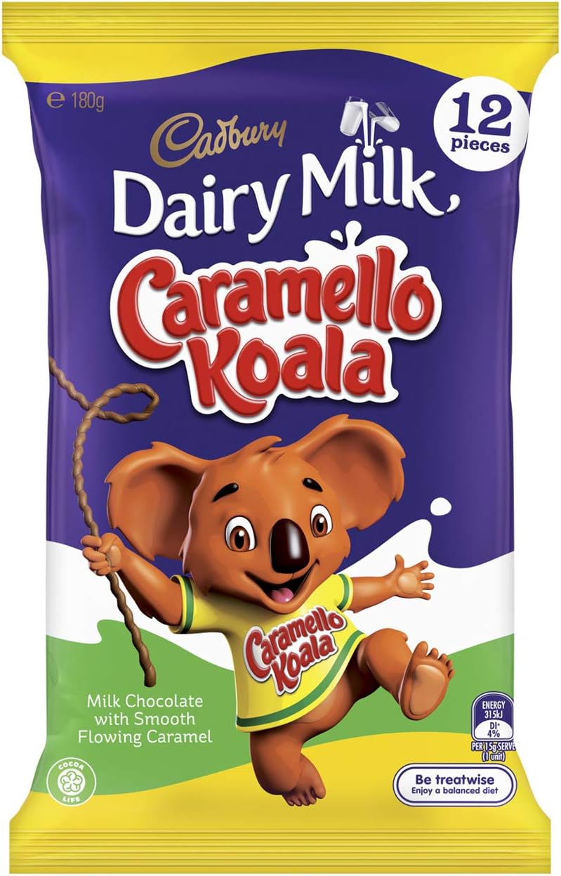 Cadbury Dairy Milk Caramello Koala Sharepack 12pk 180g : Amazon.co.uk ...