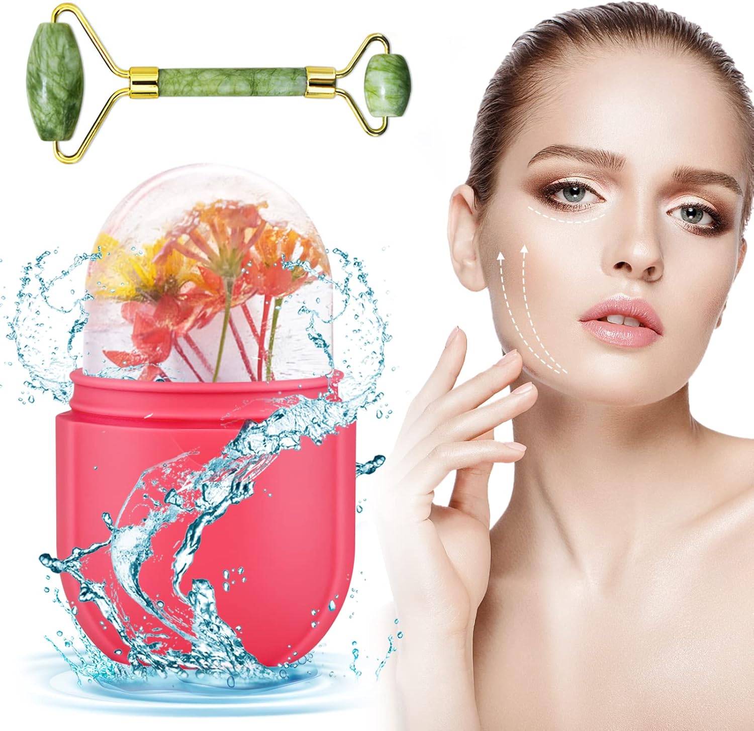 Aemiy Face icer, Ice Roller for Face and Eyes, Facial Icer Roller Gua ...