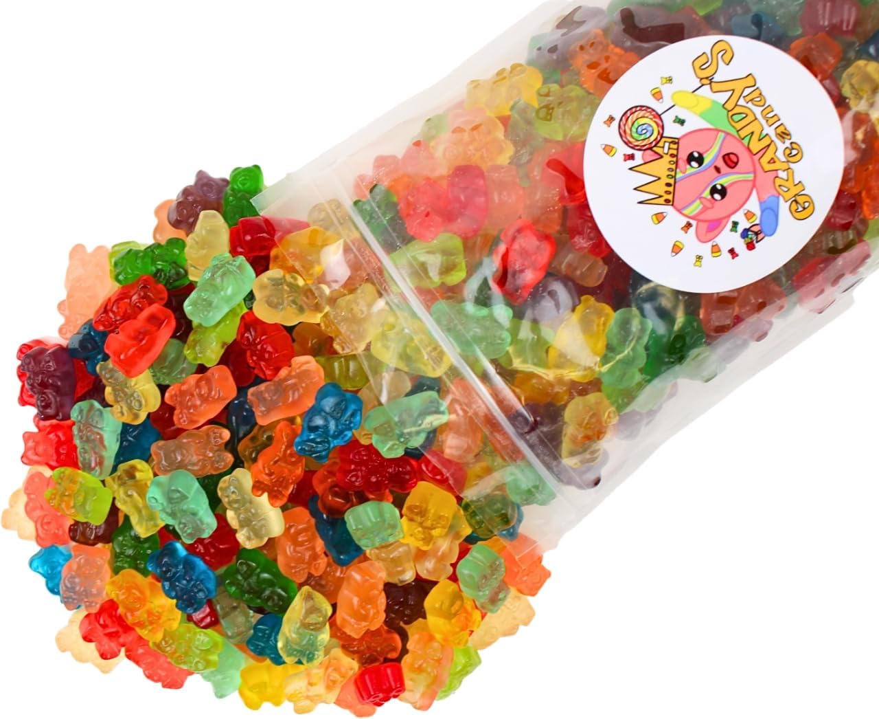 Amazon.com : Grandys Candys Gourmet Gummy Bears- Assorted Flavor Super ...