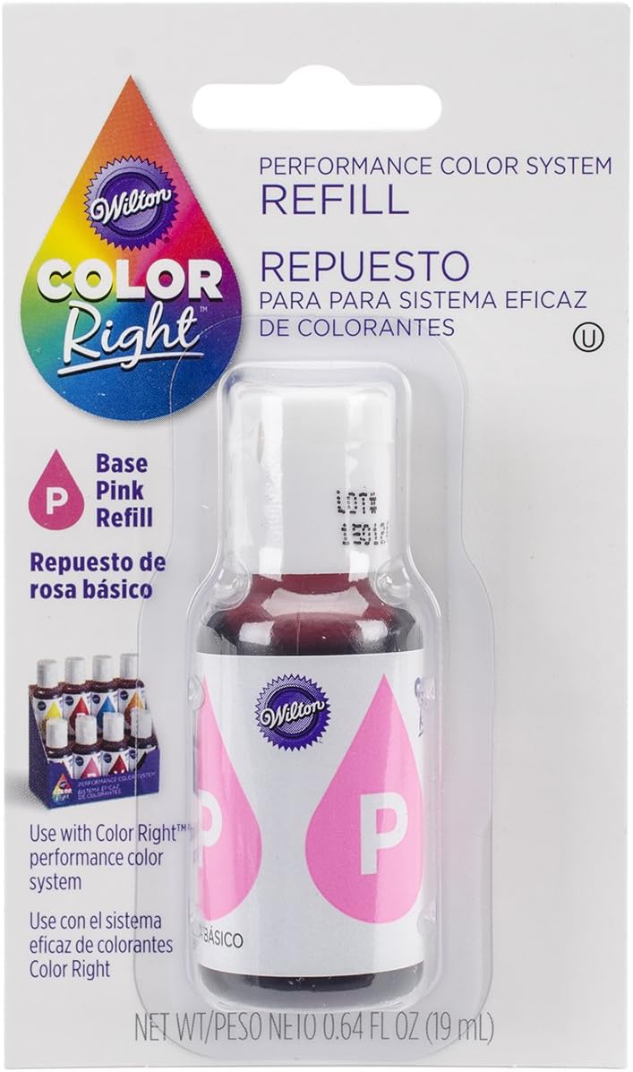 Amazon.com: Wilton Right Performance Color System Refill .7oz-Pink ...
