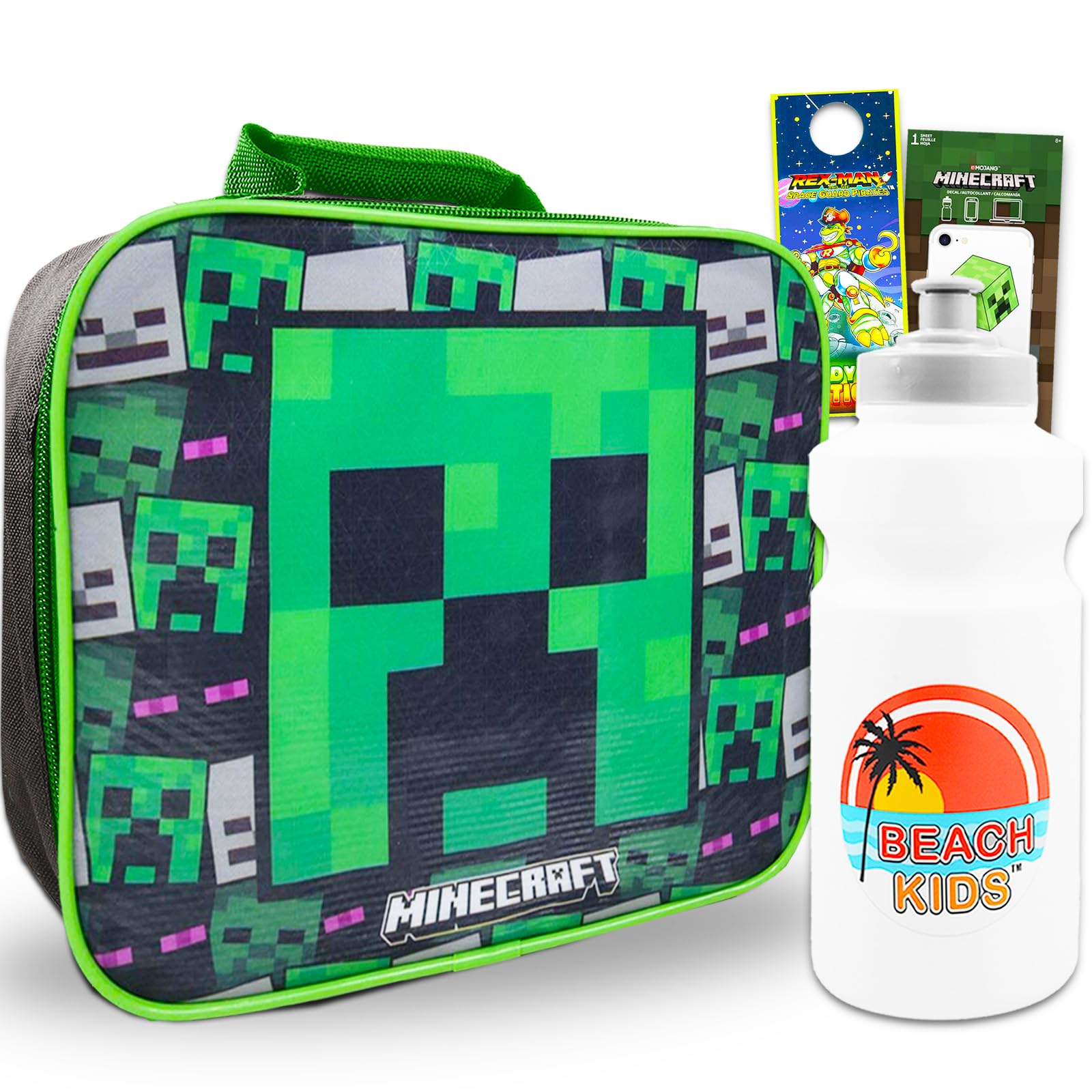 Buy Minecraft Mojang School Supplies Set - Bundle of 6 Pc Lunch Box ...