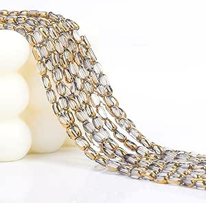 Amazon.com: WTIAN 4mm Gradient Bicone Crystal Glass Beads Small Faceted ...