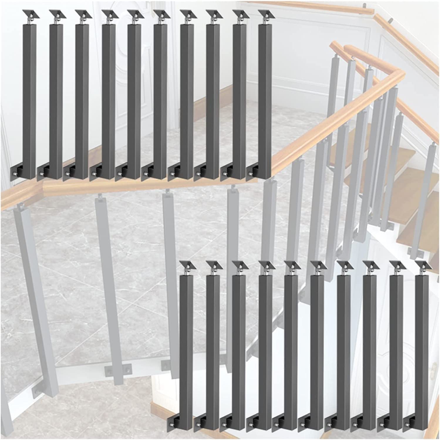Amazon.com: MORYEN Indoor Stair Railing Deck Balusters for Stair/Deck ...