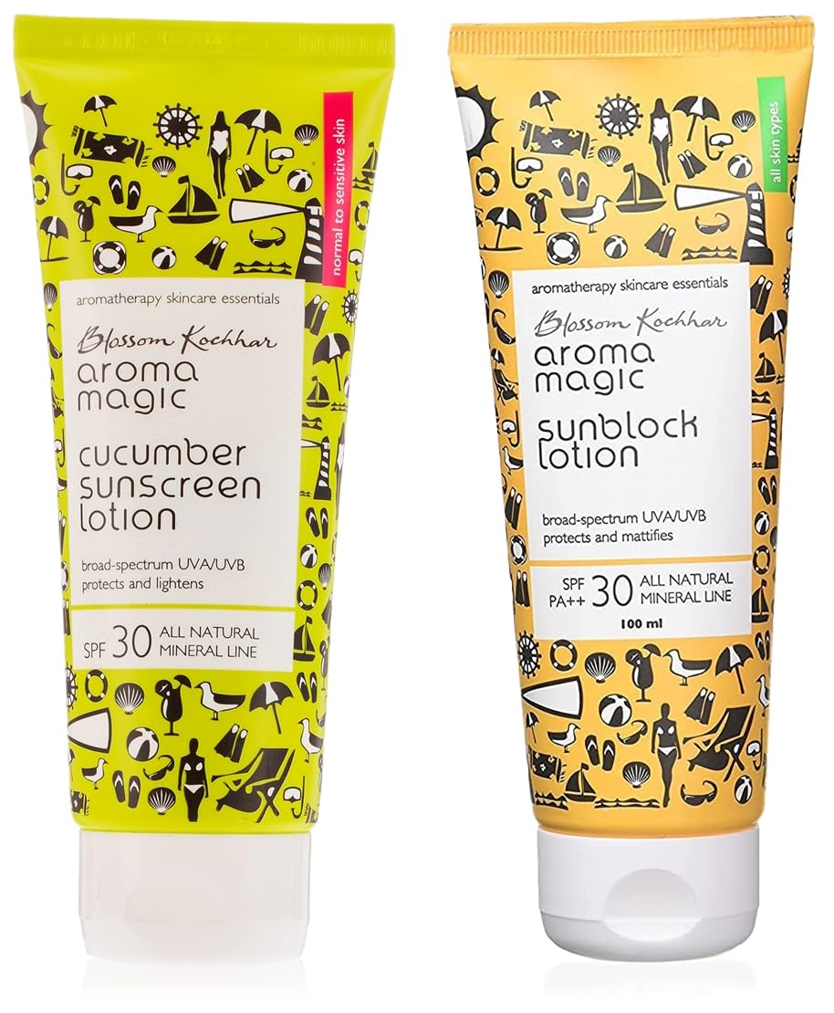Aroma Magic Sunscreen For All Skin Type Sun Block Lotion, Spf 30, 100Ml ...