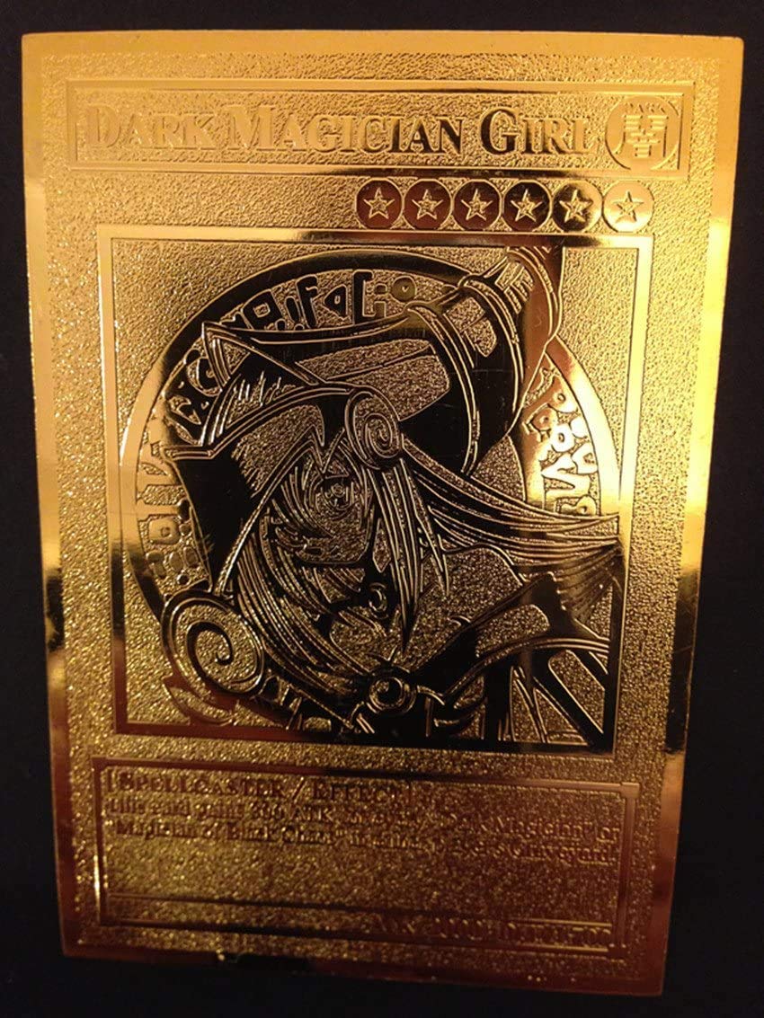 Buy Yugioh Dark Magician Girl English Golden Metal Card Custom Made ...