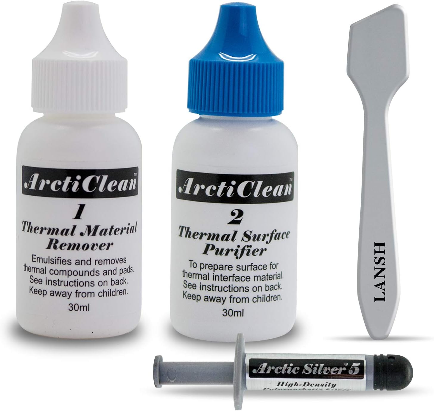 Amazon.com: ArctiClean Kit 1 & 2 Thermal Paste Compound Remover ...