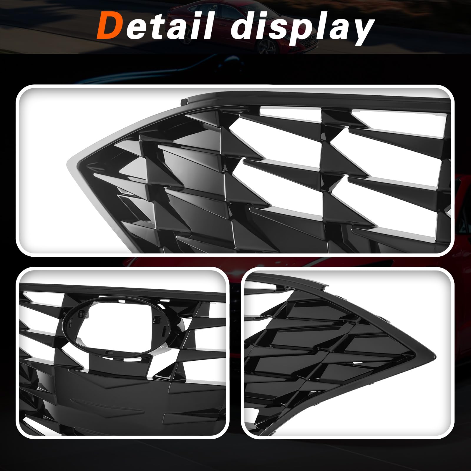 Snapklik.com : TODO Front Bumper Grille Upper Grill For Sonata Sport ...