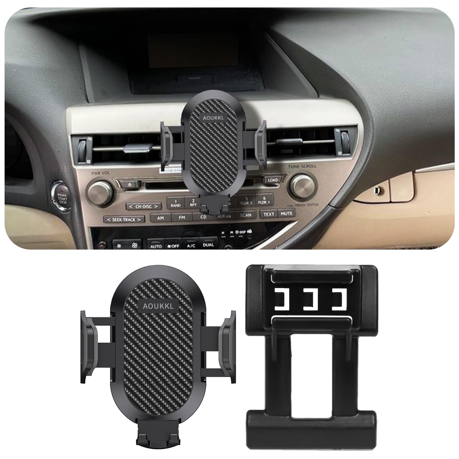 Amazon.com: AOUKKL Car Phone Holder Fits for Lexus RX 350 / RX 450h ...