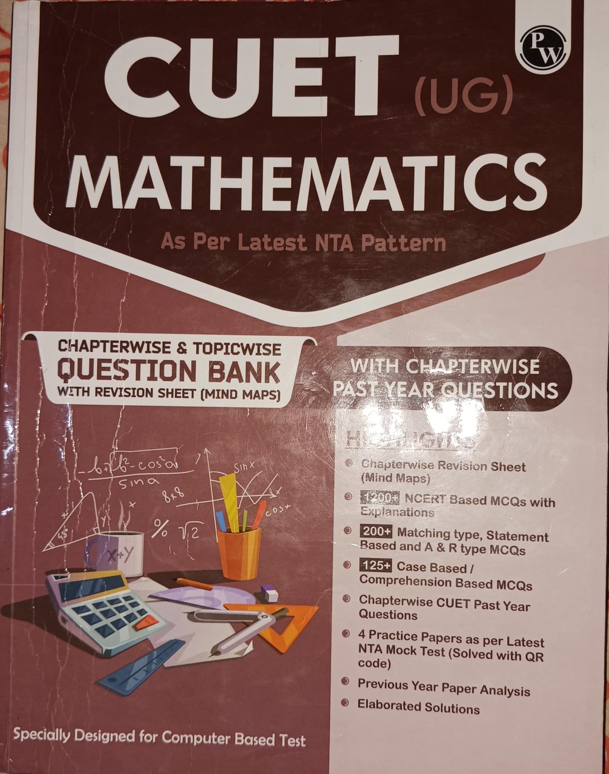 PW CUET (UG) Mathematics Chapterwise & Topicwise Question Bank (2023 ...