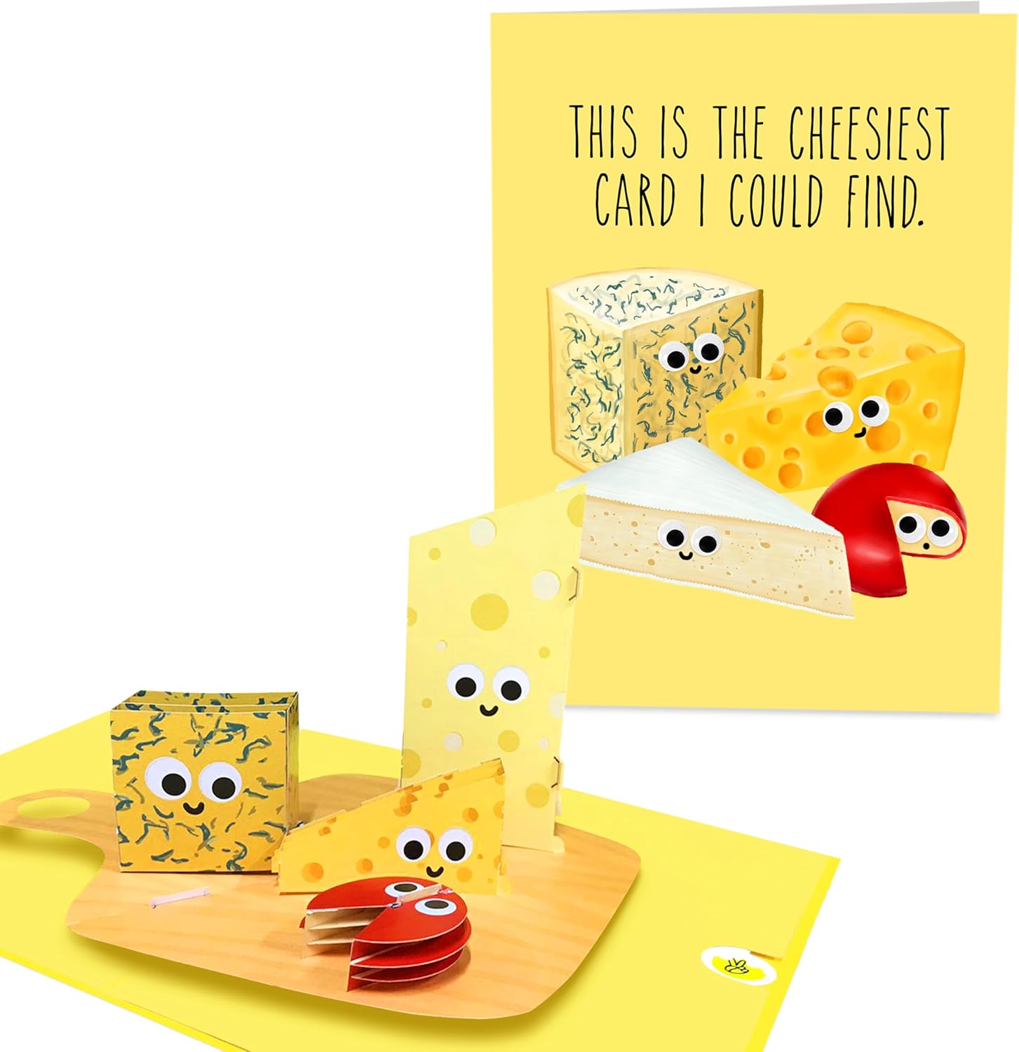 Pop Up Card For Men Women - Cheesiest Card - Pun Funny Cute 3D Cards ...
