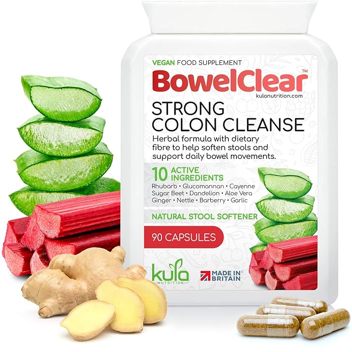 Buy BowelClear - Strong Colon Cleanse Detox - 90 Vegan Capsules ...