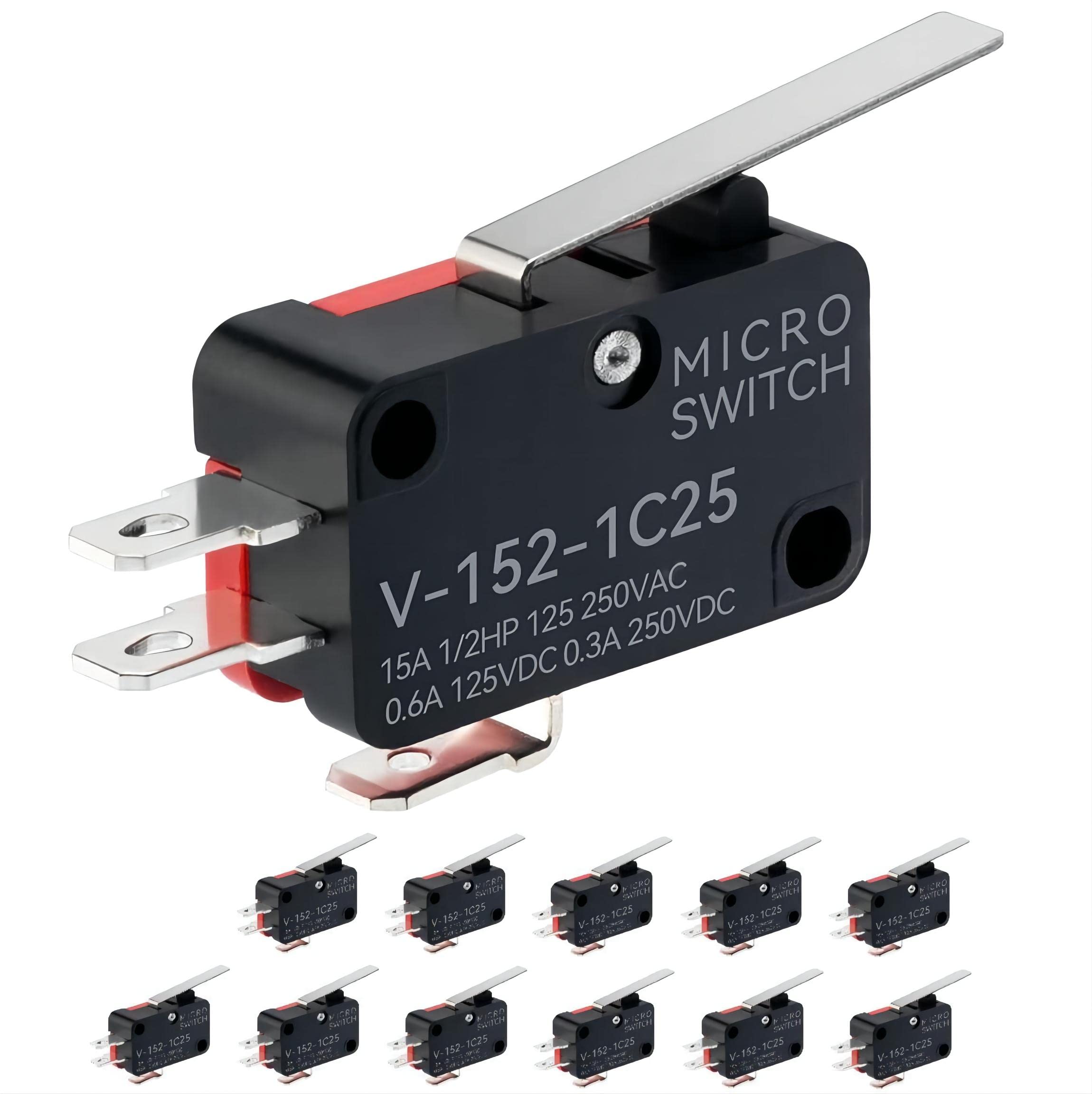 Snapklik.com : WWZMDiB Lead Limit Switch SPDT 3 Pin Snap Action Micro Switch Multi-Model Selection
