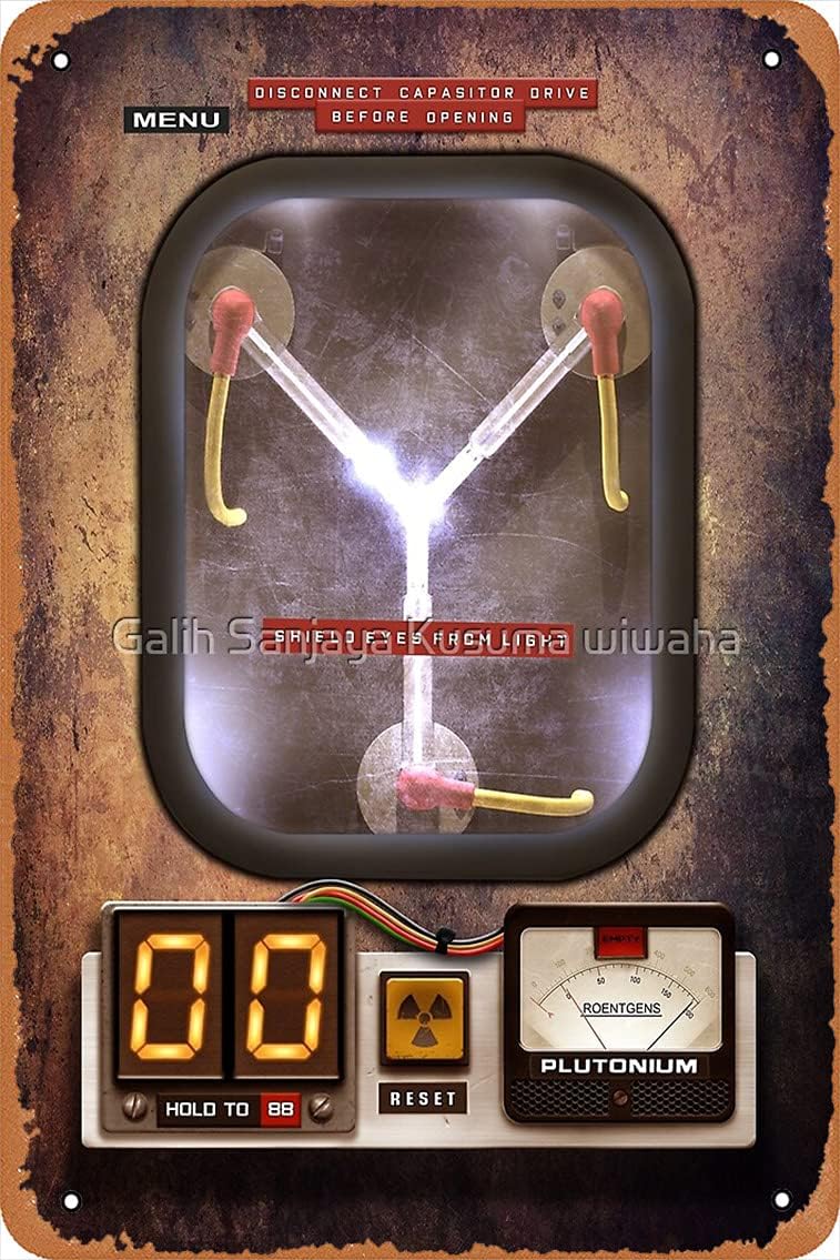 Amazon.com: Metal Sign - Steampunk Rustic Flux Capacitor Tin Poster 12 ...