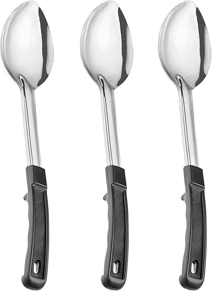Amazon.com: 3 Pcs Large Serving Spoons for Buffet, Stainless Steel ...