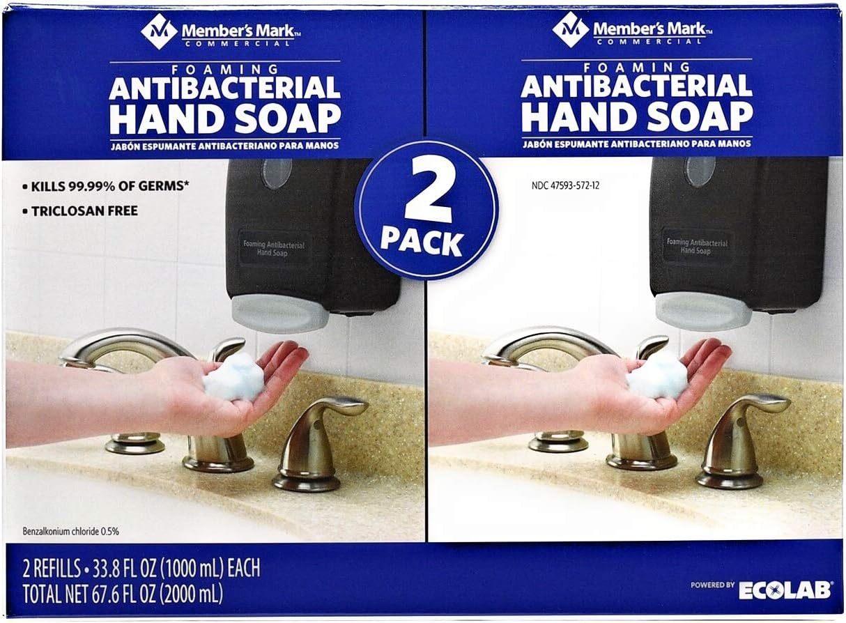 Amazon.com : Members Mark Antibacterial Hand Soap 2 Pack Net 67.6 Oz ...