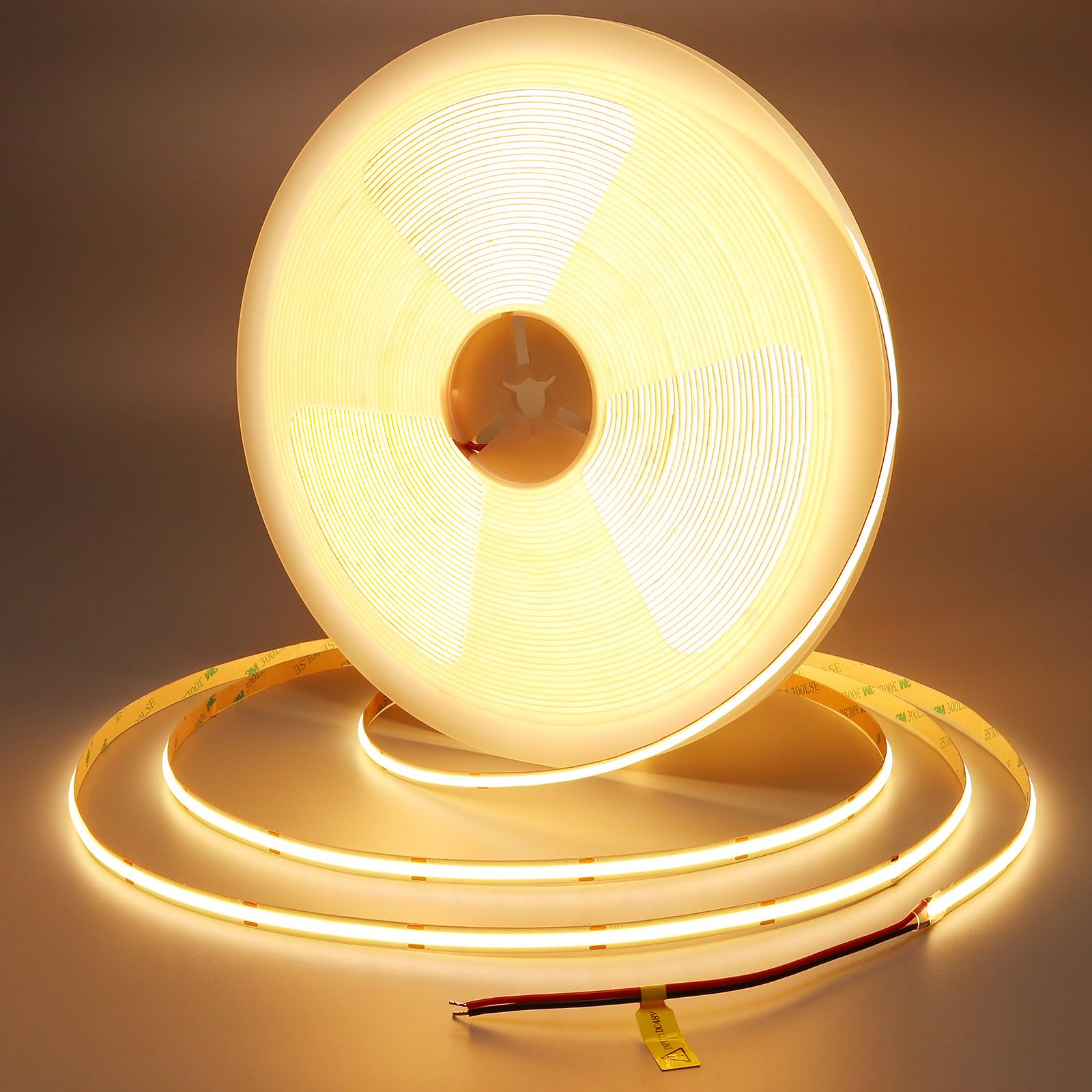Amazon.com: TOPAI 48V COB LED Strip 3000K Warm White 66ft Ultra Bright ...