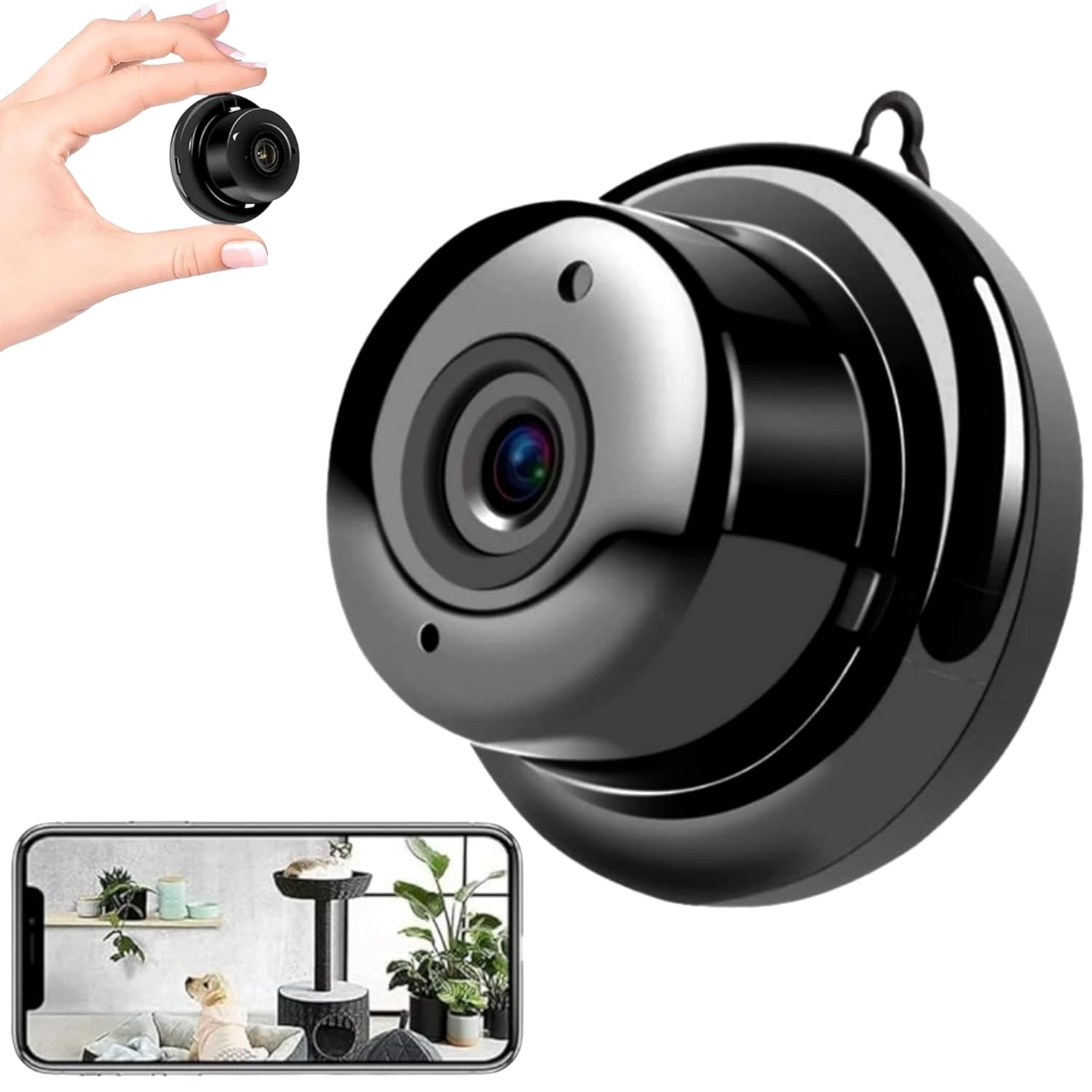 Buy Wireless Indoor Smart Home Security 1080p CCTV Hidden Camera 24x7 ...