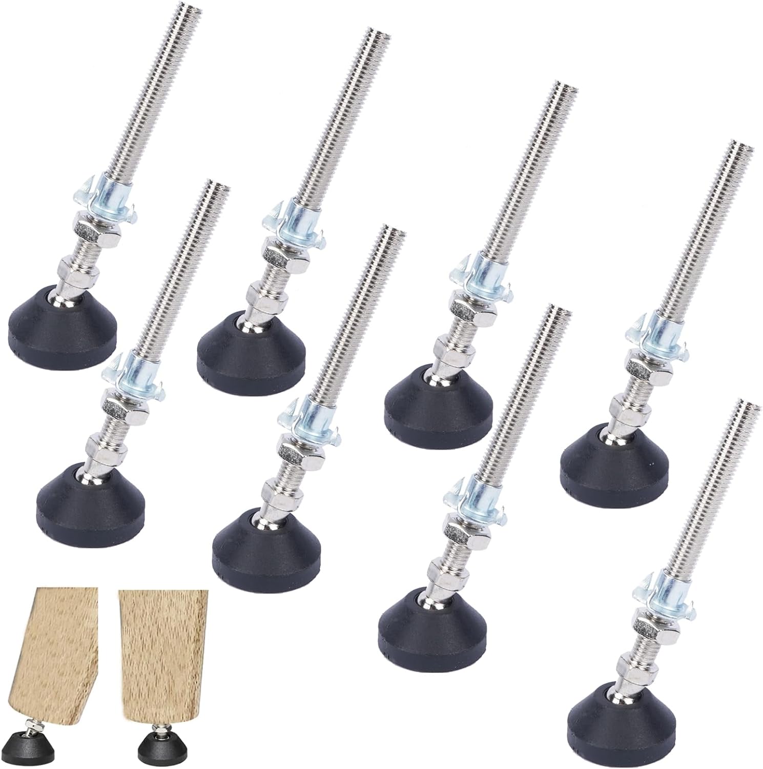 Minnhua 8PACK Furniture Feet Adjustable Levelling Feet Adjustable Feet ...