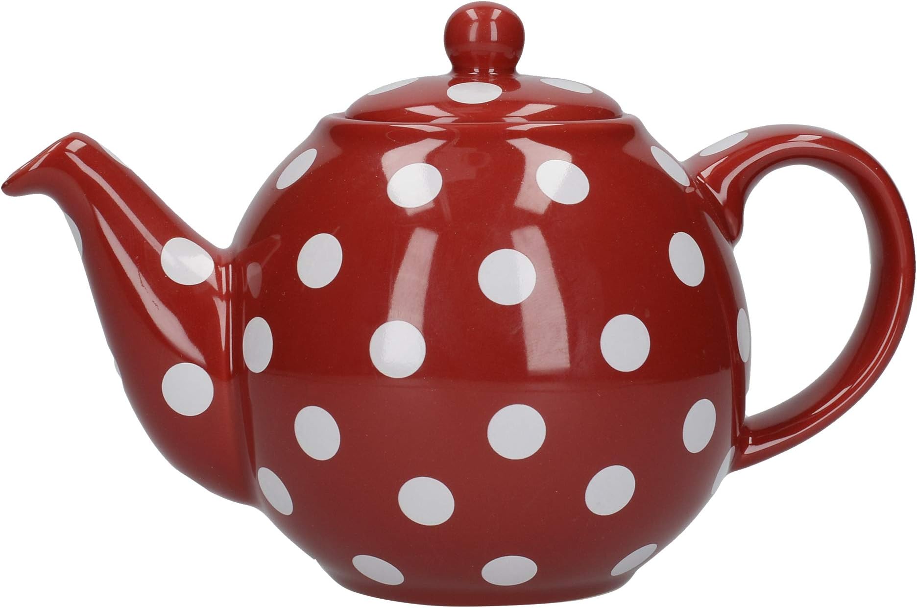 London Pottery C001013 Splash Globe Teapot with Strainer, Stoneware ...
