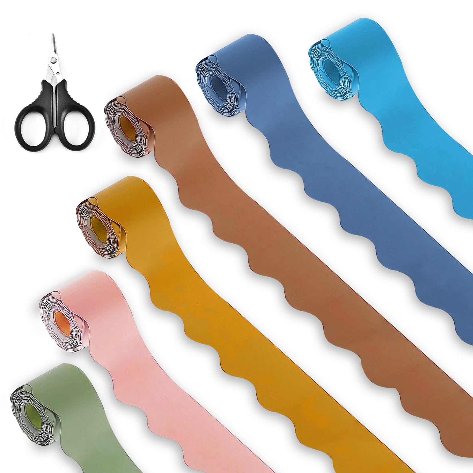 Buy 6 Rolls 19 7 Inches Classroom Bulletin Board Borders 8 Colors buy-6-rolls-19-7-inches-classroom-bulletin-board-borders-8-colors
