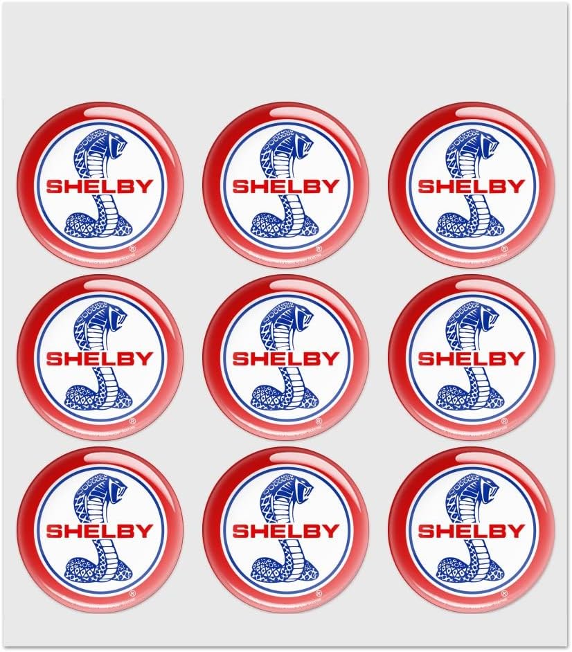 Amazon.com: Shelby Cobra Patriotic Logo Puffy Bubble Dome Scrapbooking ...