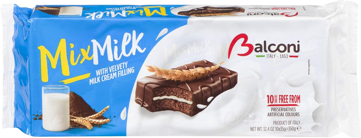 BALCONI Mixmilk Mini Snack Cakes, 350 gram : Amazon.ca: Grocery ...