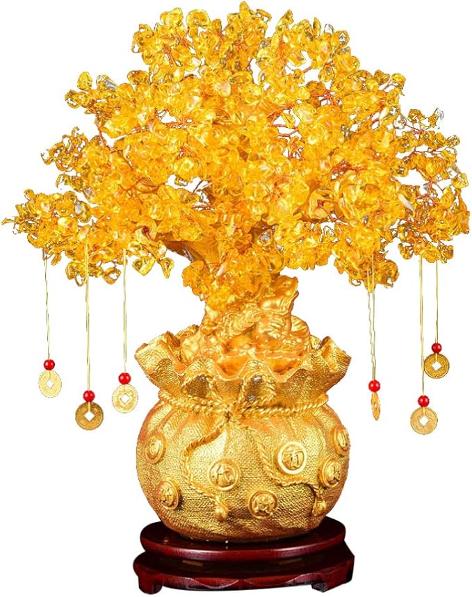 Amazon.com: Homoyoyo Crystal Money Tree Feng Shui Bonsai for Fortune ...
