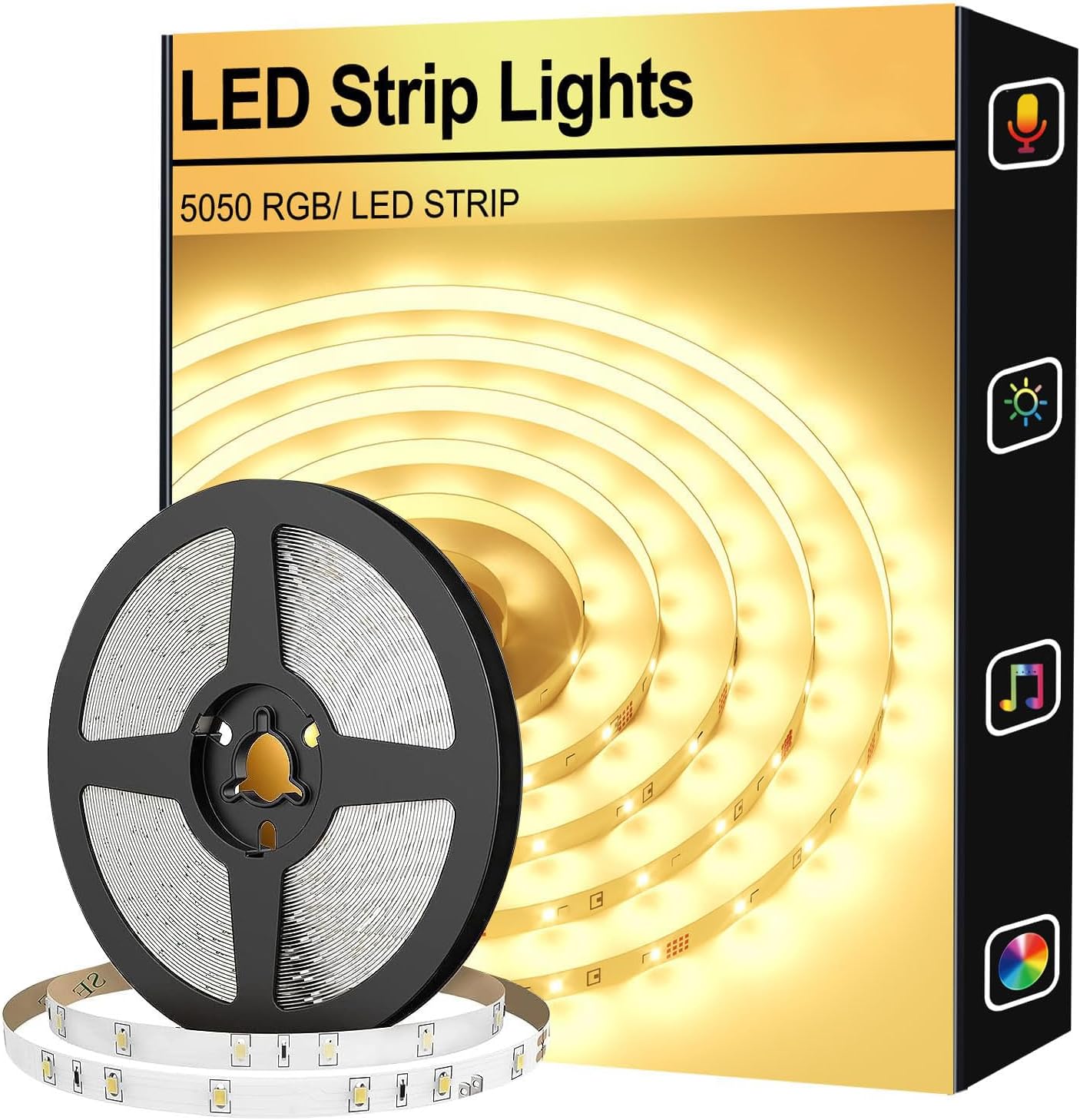 Lepro LED Strip 5M Set Dimmbar,Warmweiß bis Kaltweiß LED Streifen 12V ...
