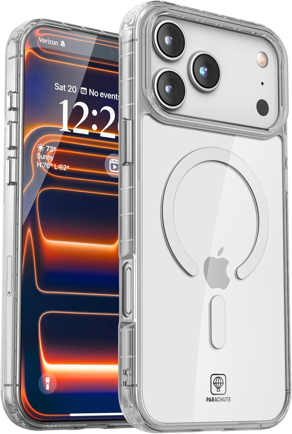 Amazon.com: Parachute Clear Cover for iPhone 17 Pro Case 6.3" with ...