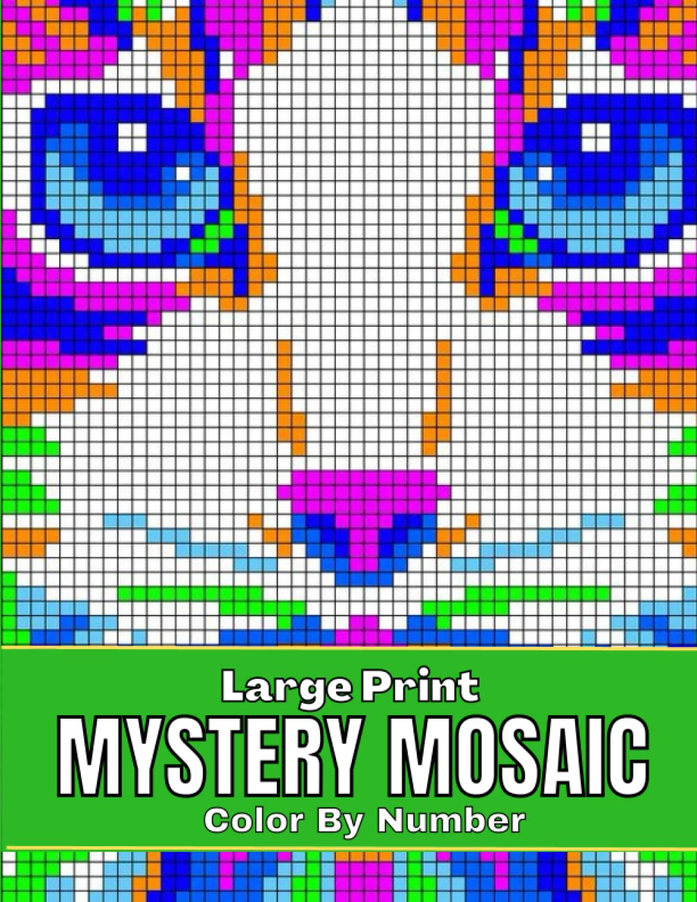 Amazon.com: Large Print Mystery Mosaics Color By Number: New Large ...