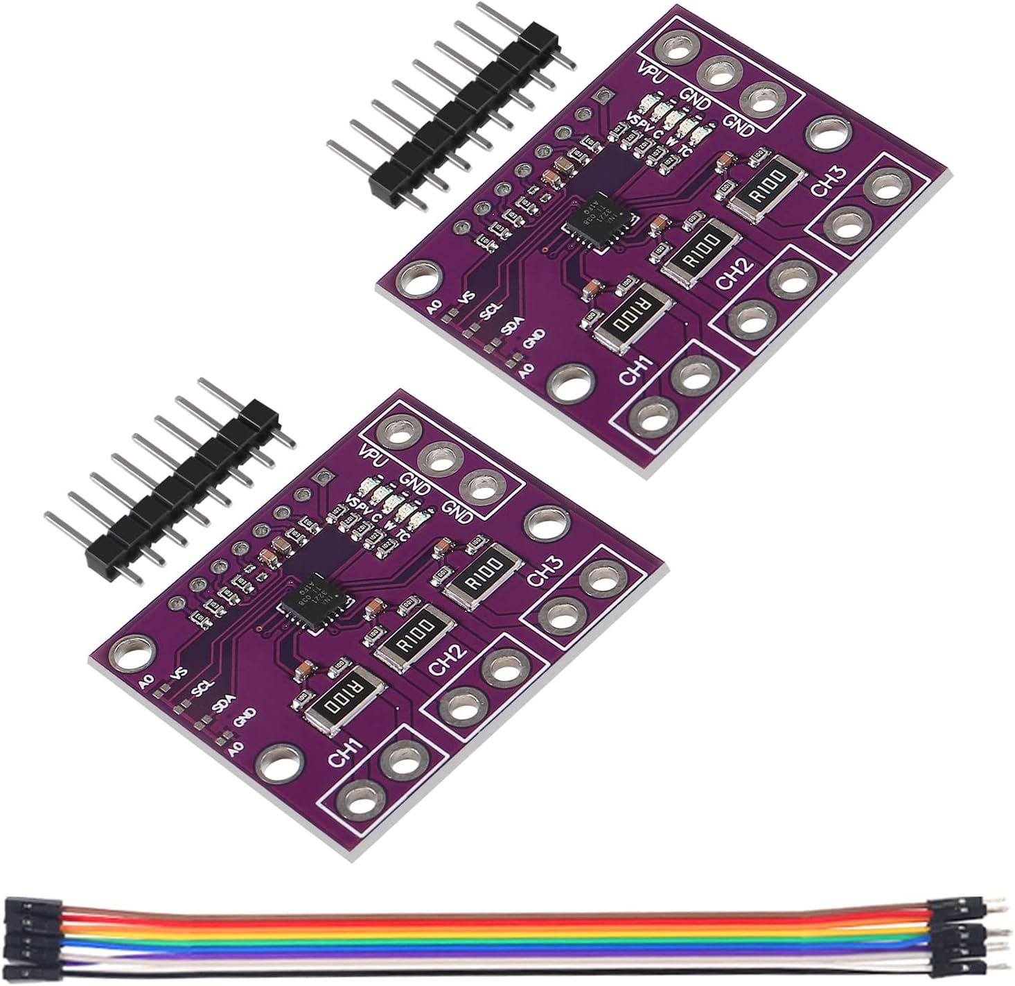 Amazon.com: DIANN 2pcs I2C INA3221 Triple-Channel Shunt Current Voltage ...