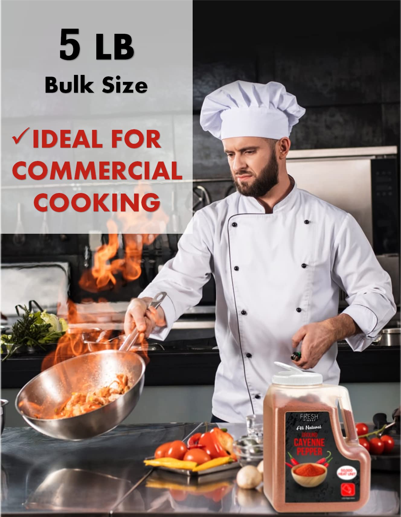 Snapklik.com : Cayenne Pepper Powder Bulk 5 LB All Natural Red Pepper ...