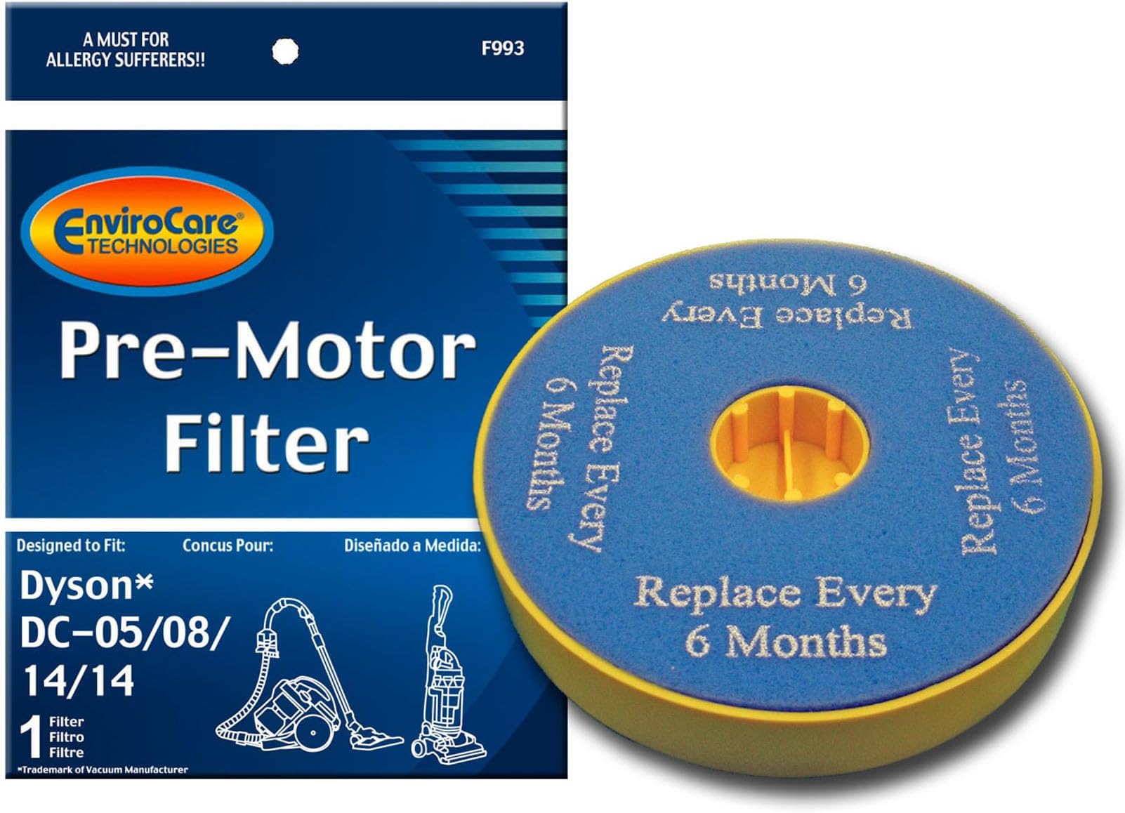 Amazon.com: Dyson DC14 DC05 DC08 DC15 Replacement Pre Motor HEPA Filter ...