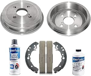 Amazon.com: Detroit Axle - REAR Brake Kit for 2000-2005 Toyota Echo 4 LUG Brake Drums Semi ...