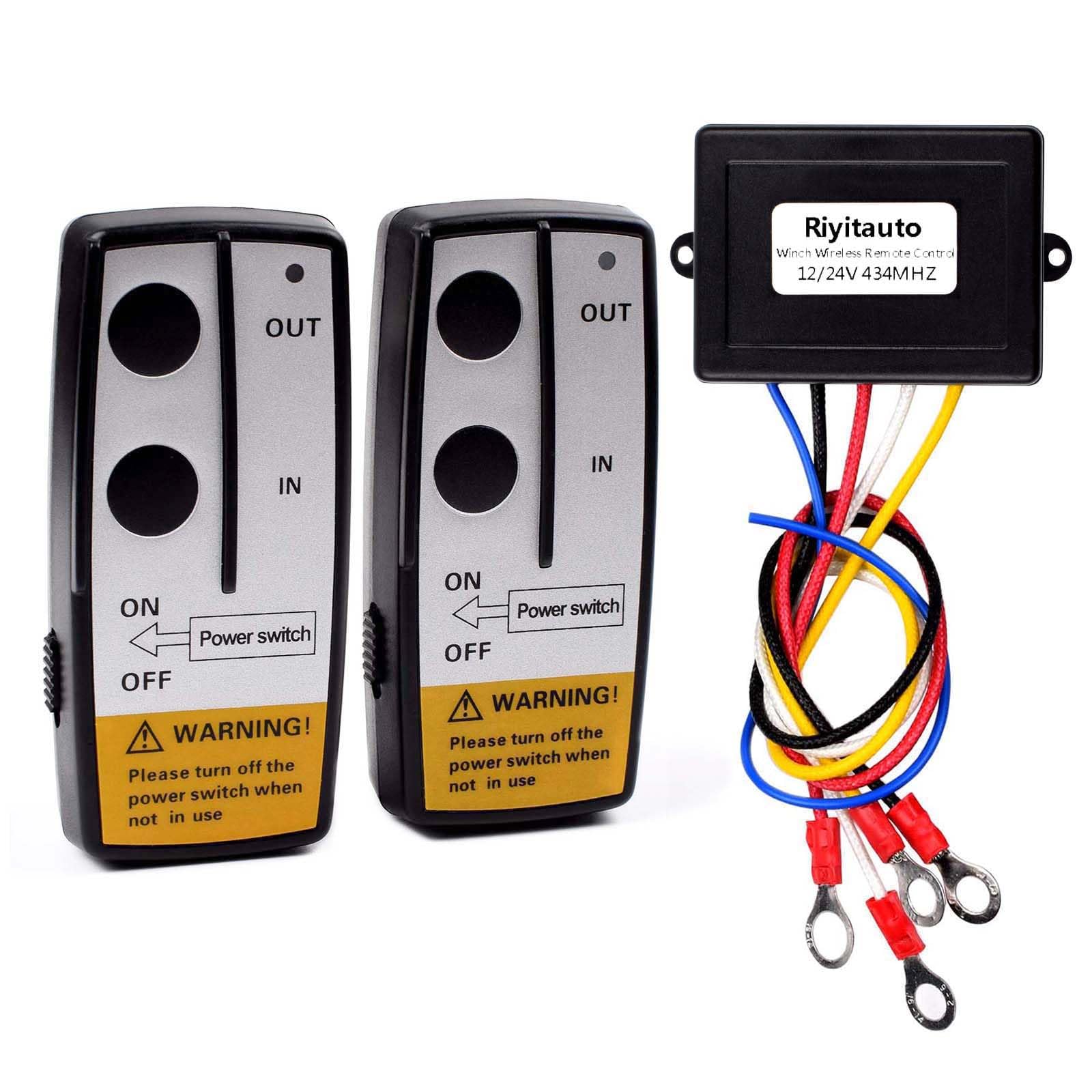 Snapklik.com : 12-24V Recovery Wireless Winch Remote Control Kit For ...