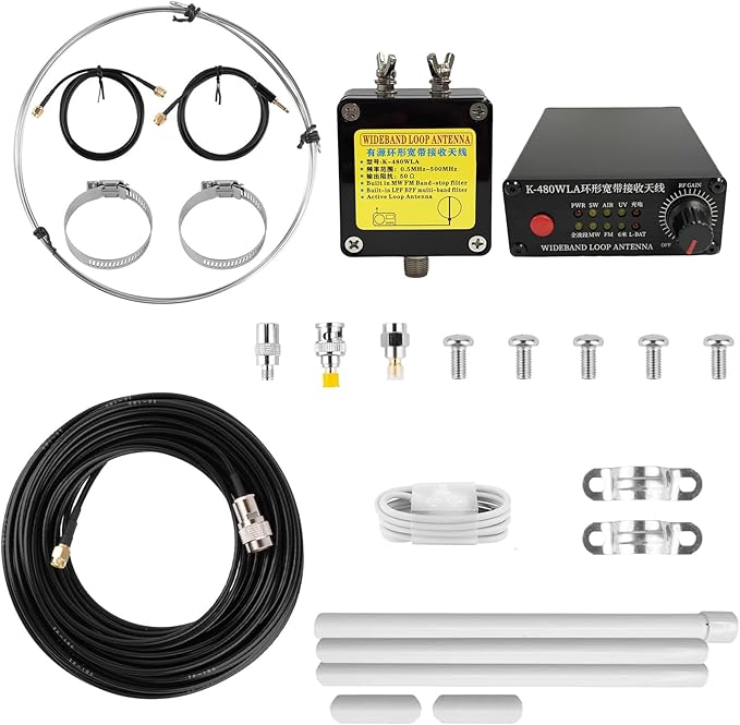 Amazon.com: K-480WLA Portable Shortwave Radio Active Loop Antenna 0 ...