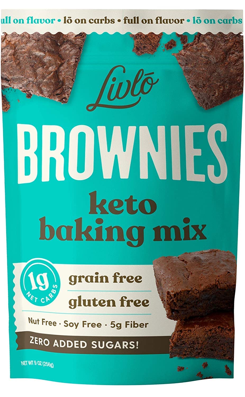 Amazon.com : Livlo Keto Brownie Baking Mix - Just 1g Net Carb - Sugar ...