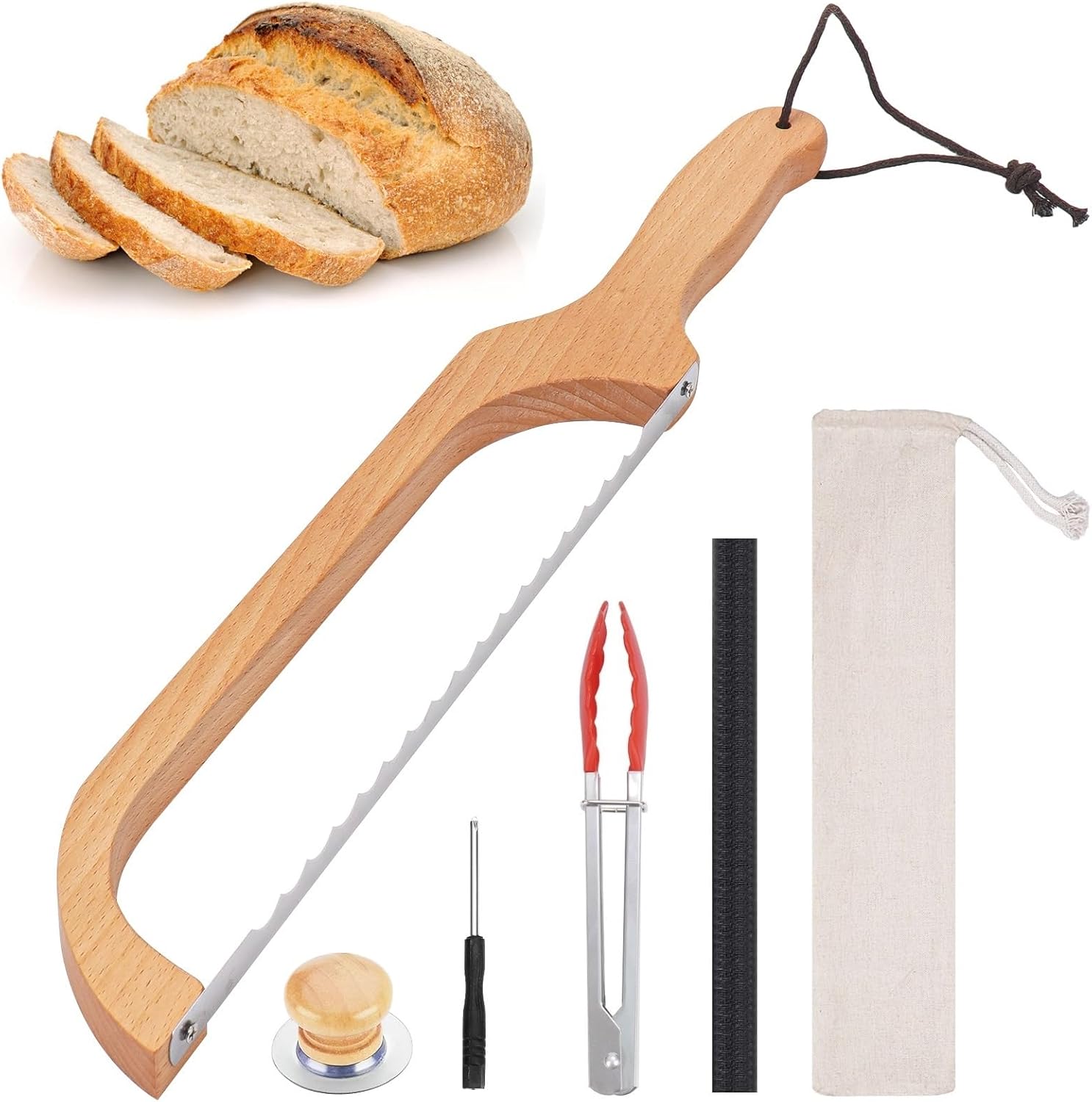 Amazon.com: Bread Knife for Homemade Bread, Bread Slicer for Homemade ...