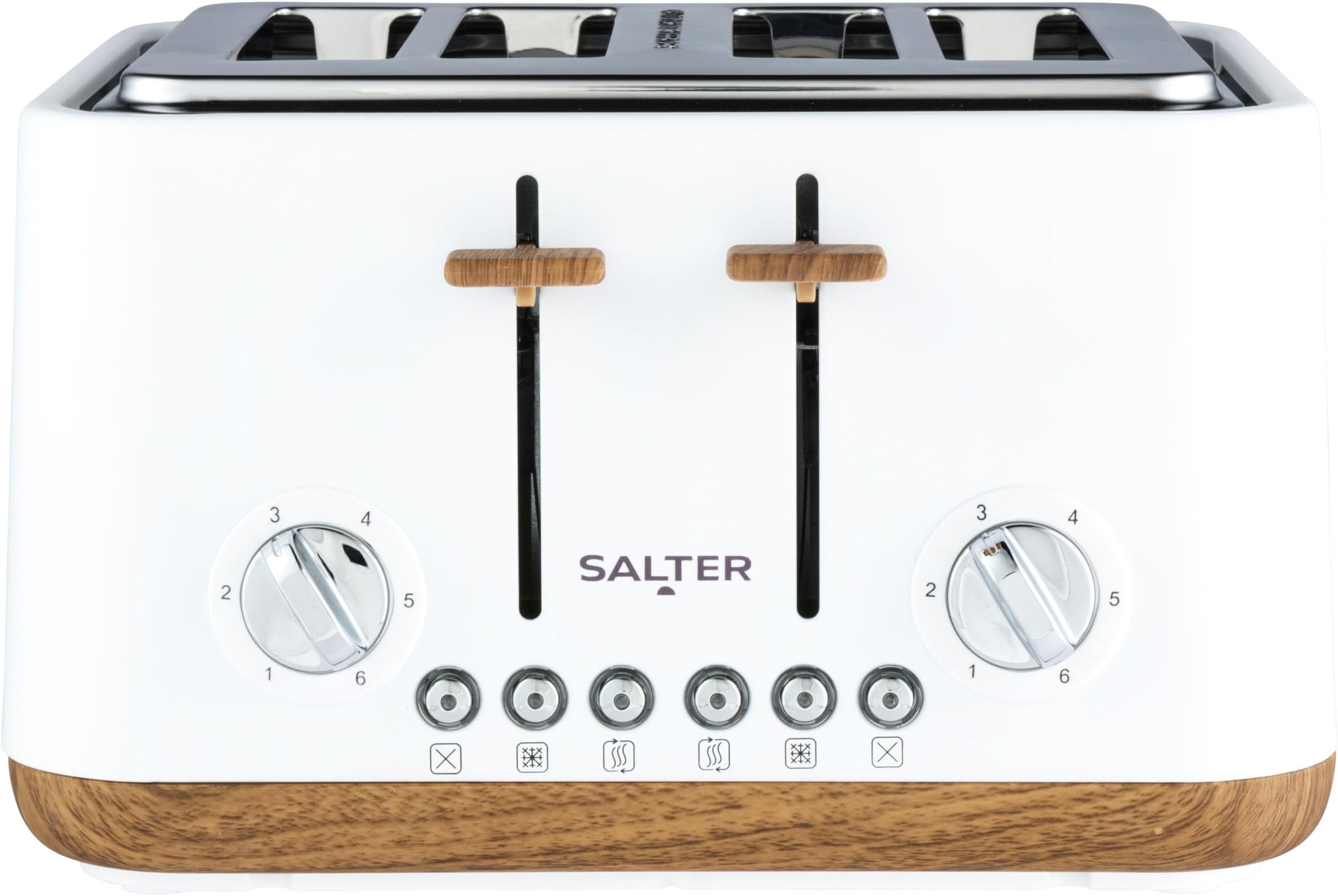 Salter EK5823BLK Toronto 4-Slice Toaster – Wide Slots, 6 Browning ...