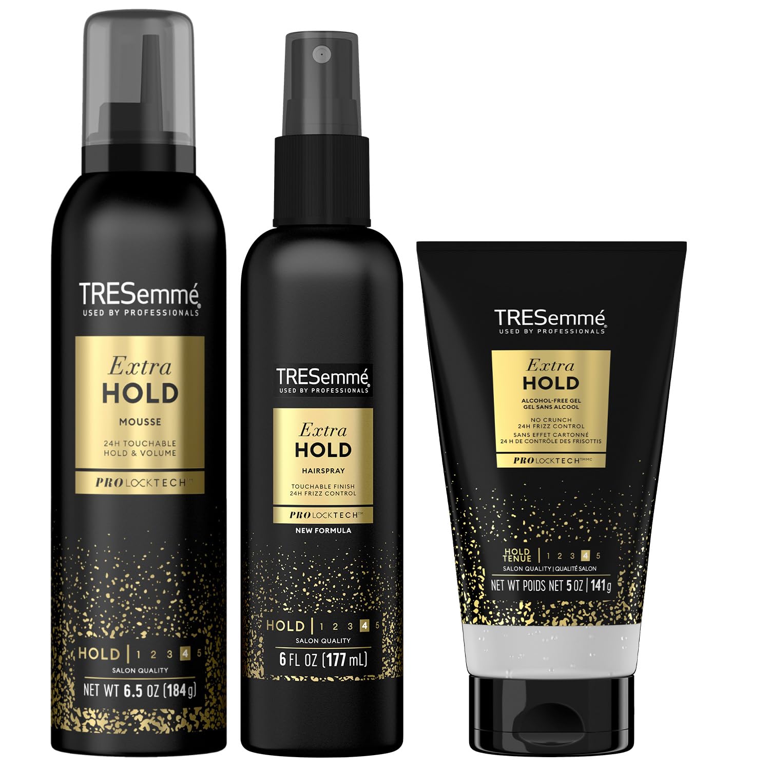 Amazon.com : TRESemmé Extra Hold Hair Care Bundle – Hair Mousse, Non ...