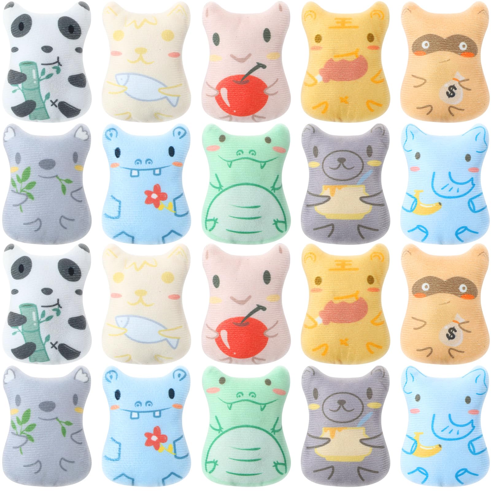 Snapklik.com : Gejoy 20 Pieces Catnip Toys For Indoor Cat Plush Kitten ...