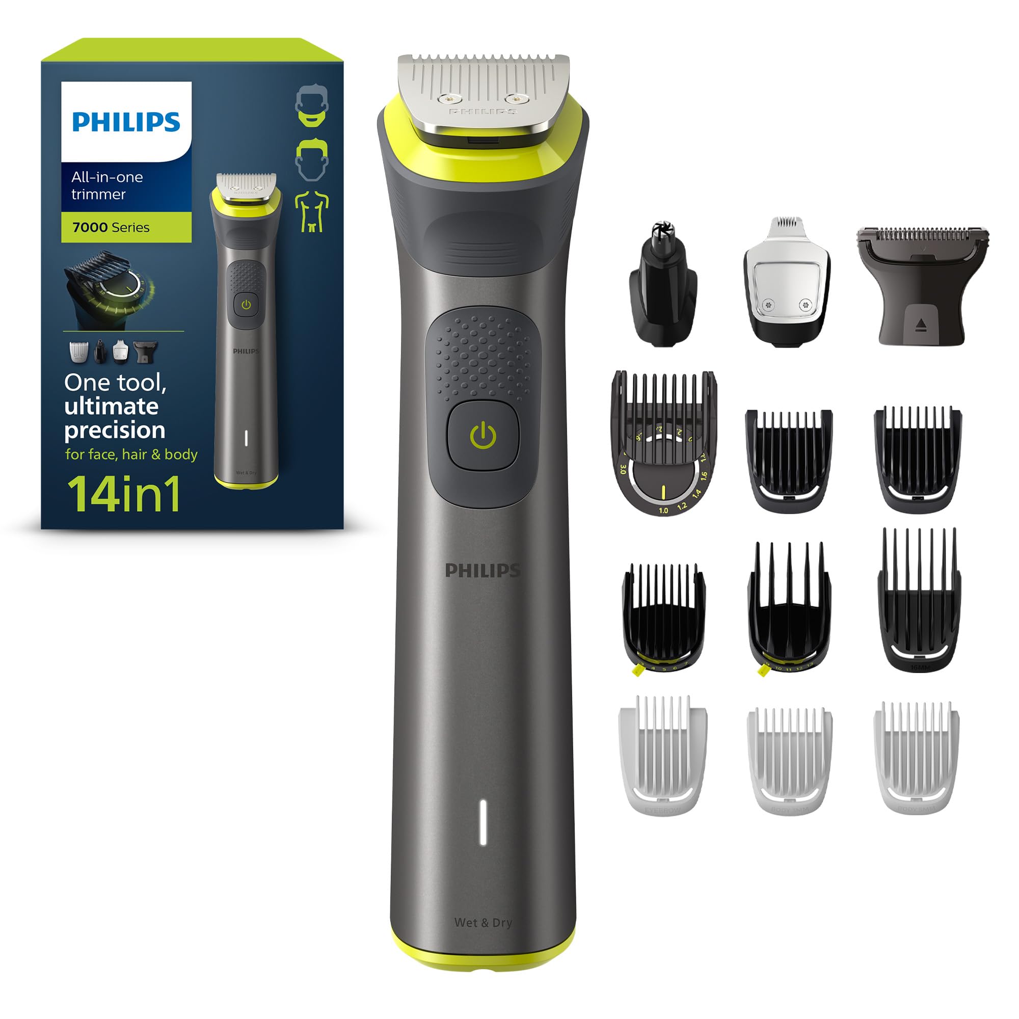 Philips Multigroom Series 7000 - Tondeuse tout-en-un équipée de 14 ...