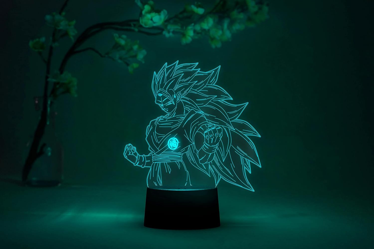Otaku Lamps Super Saiyan 3 Goku Dragon Ball Super – Anime Lamp Figure ...