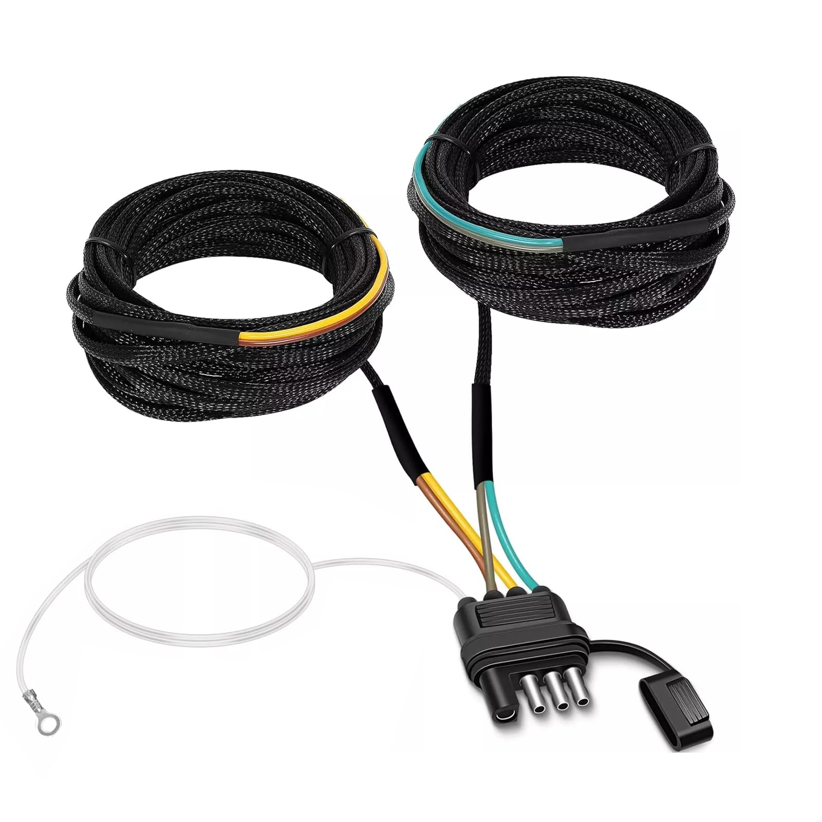 Amazon.com: lymthiub 4 Pin 5 Wire Trailer Wiring Harness 22FT Wishbond ...
