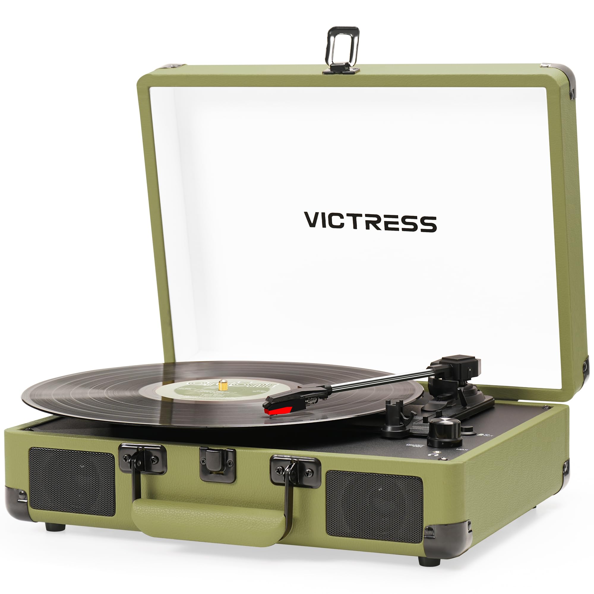 Amazon.com: Record Player with Speakers, Bluetooth Vinyl Record Player ...