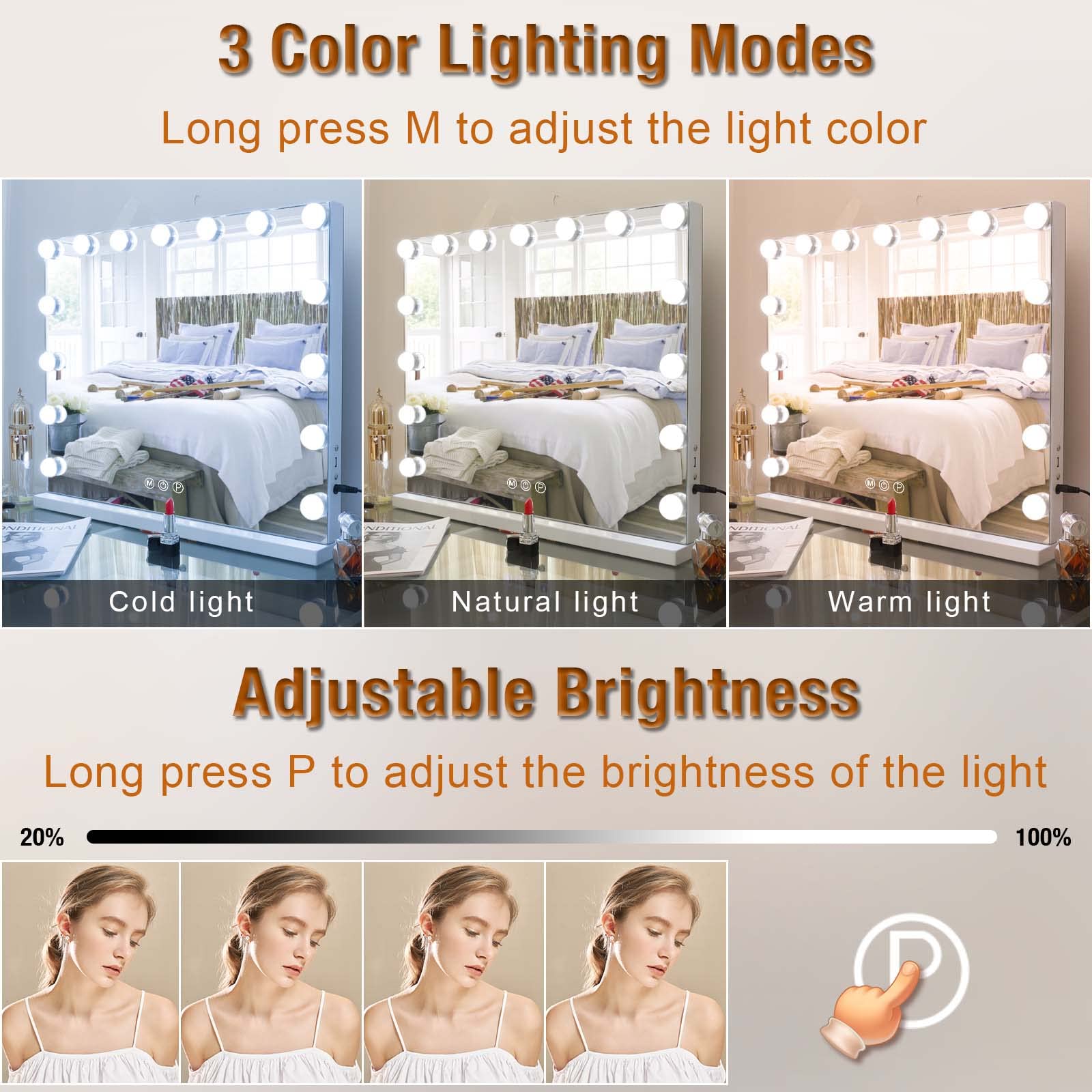 Snapklik.com : Leishe Vanity Mirror