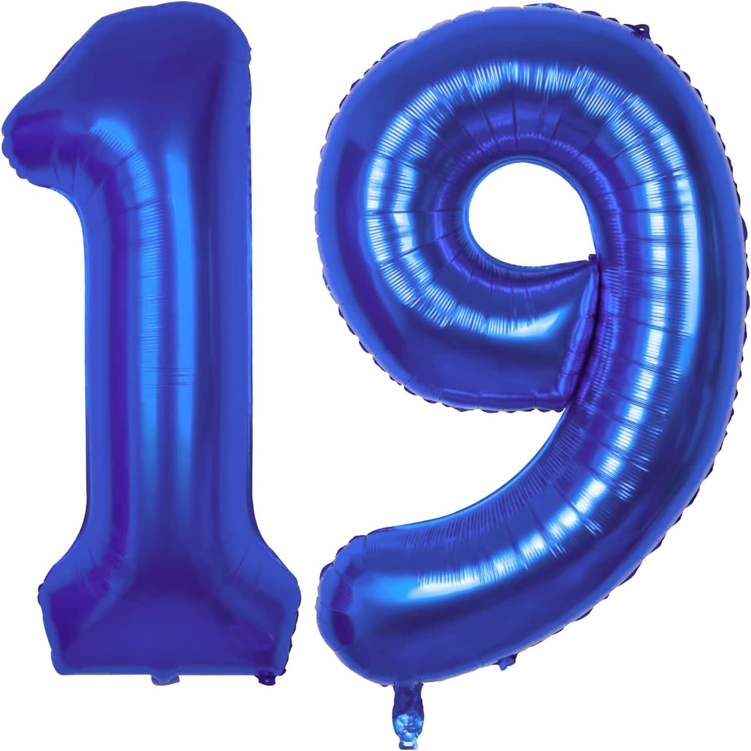 Amazon.com: GINZU Giant Blue 19 Balloon Number 40 Inch 19 Birthday ...
