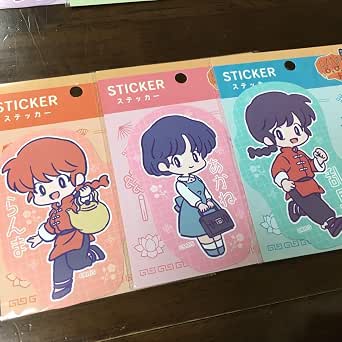 Amazon.co.jp: Ranma 1/2 Stickers, 7 Types, Complete Ranma, Akane ...